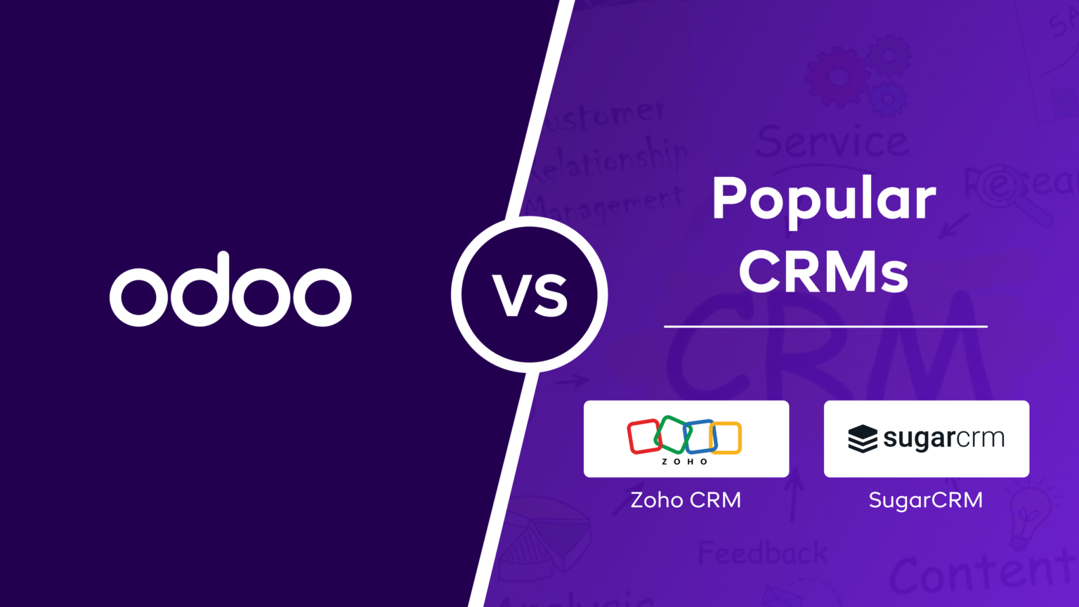 Odoo vs Popular CRMs: Zoho CRM & SugarCRM Comparison - Uncanny ...